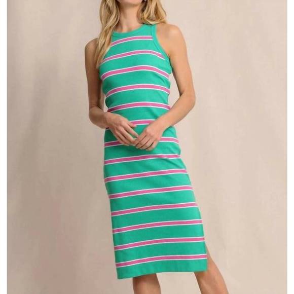 Southern Tide | Dresses | New Southern Tide Quinn Striped Rib Dress In ...